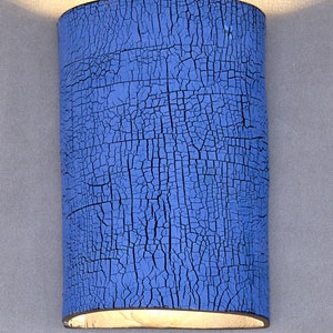 Blue Clay Sconce , Living Room Light, Bedroom Wall Sconce, Modern ...