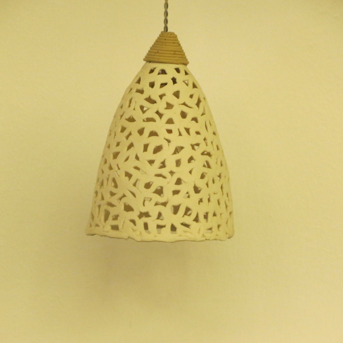 20% Off-pendant Light. Ceramic Lighting Fixture. Hanging - Etsy