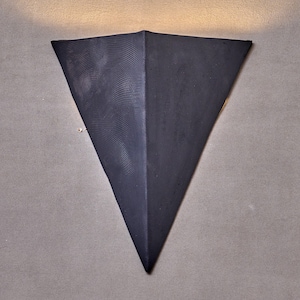 Black Triangular Sconce, Office Wall Light, Minimal Wall Light, Ceramic ...