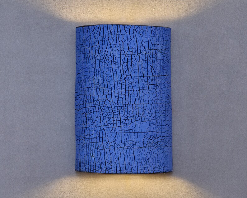 Blue Clay Sconce , Living Room Light, Bedroom Wall Sconce, Modern ...