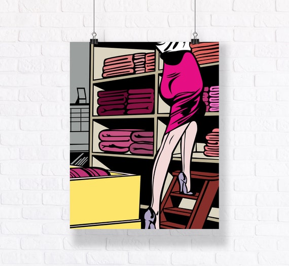 Customizable Pop Art Comic Book Illustration High Quality Etsy