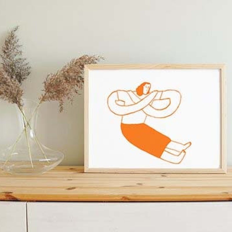 Hug Art Print - Etsy UK