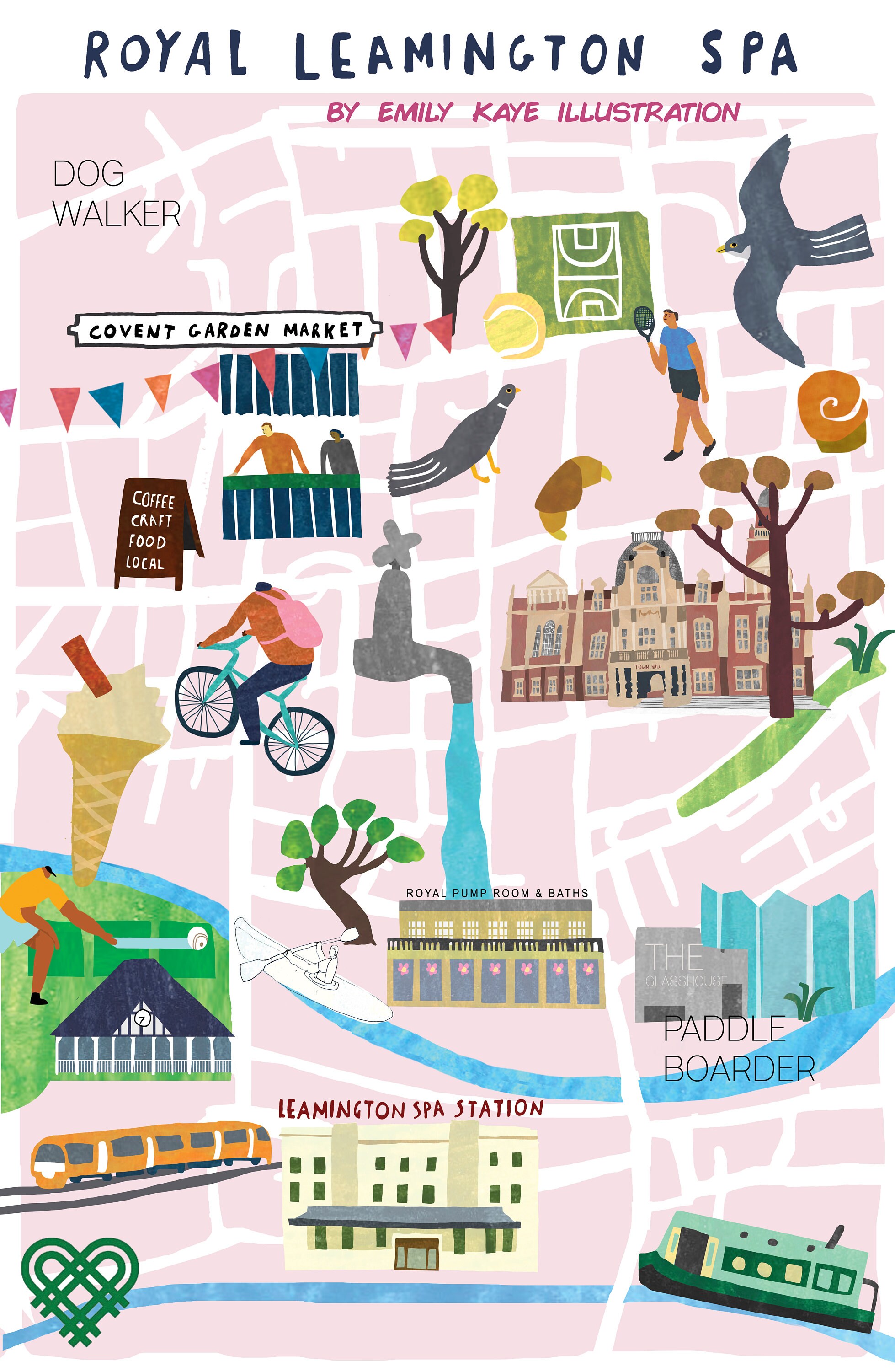 Landmarks of Leamington Map - Etsy