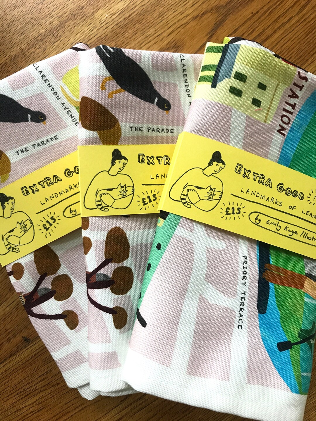 Landmarks of Leamington Tea Towel Map - Etsy