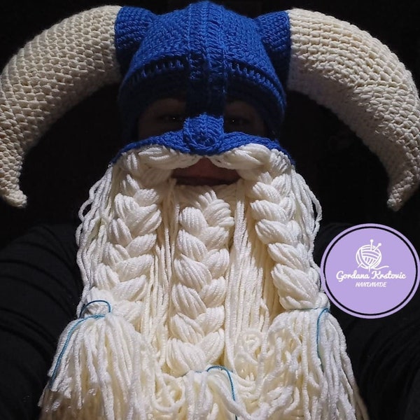 Crochet Viking Helmet With Beard Pattern - Etsy