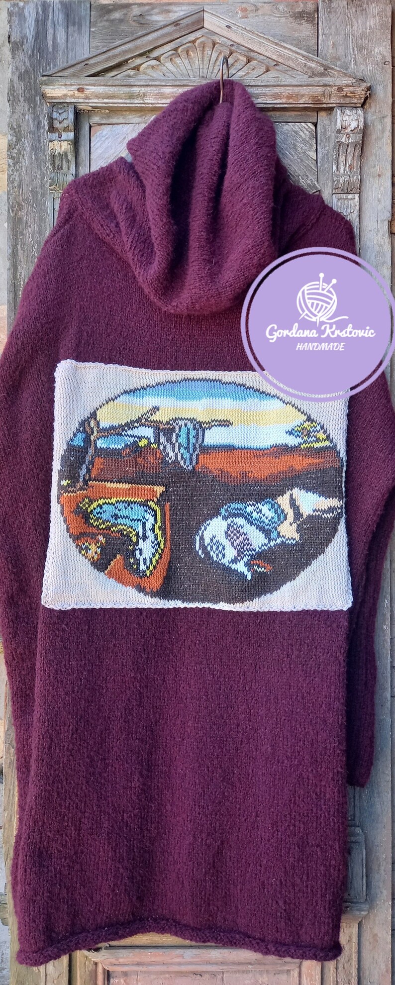 Salvador Dali Coat the Persistence of Memory Art Wear Clothing Hand ...