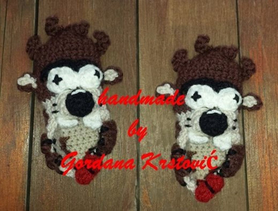 Hand Crochet Baby Animal Booties Wearable Art Slow Fashion Eco Friendly ...