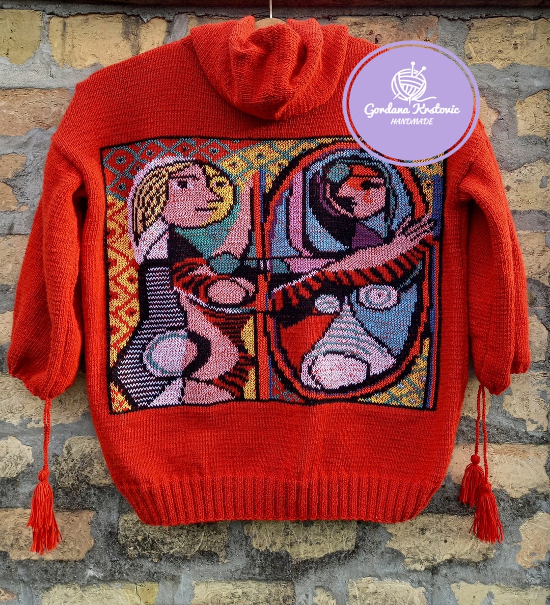 Pablo Picasso Knitted Sweater Girl Before A Mirror Haute Couture ...