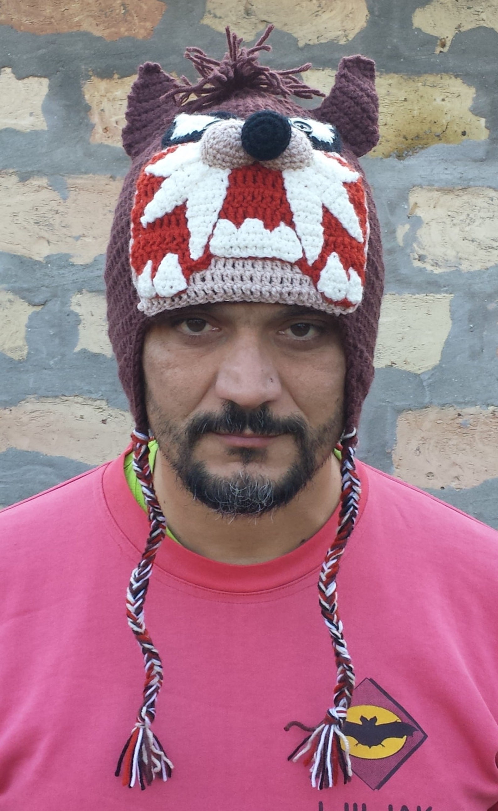 Cartoon Devil Crazy Hat Cartoon Character Hat Crochet Animals Funny ...