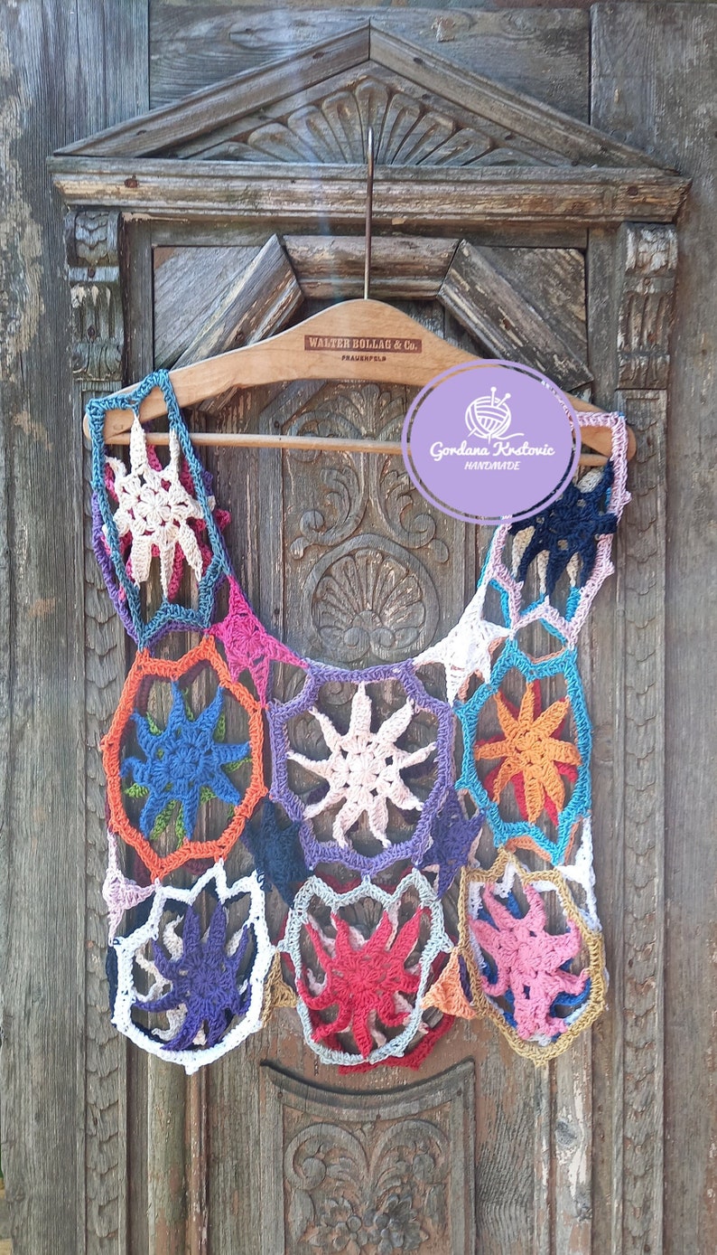 Handmade Crochet Summer Top Women's Beachwear Boho Lace Crop Top ...