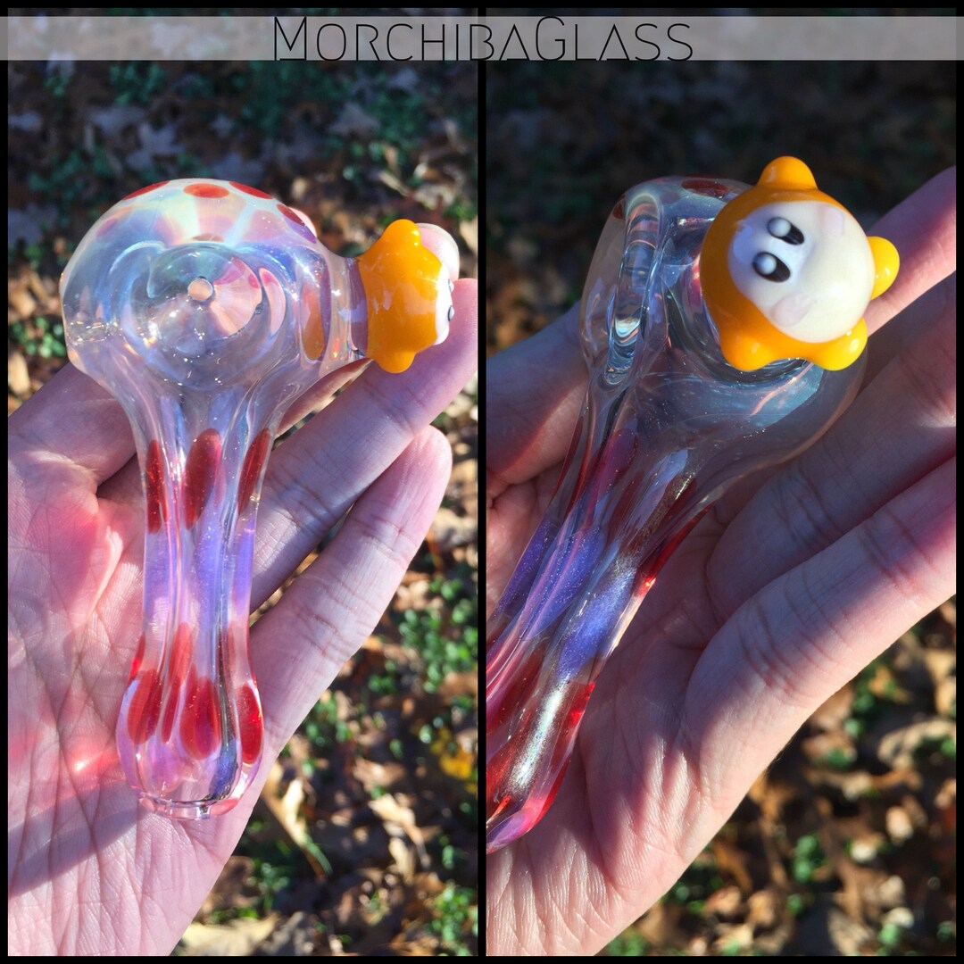 Waddle Dee Kirby Glass Pipe Cute Anime Gaming Collectible - Etsy