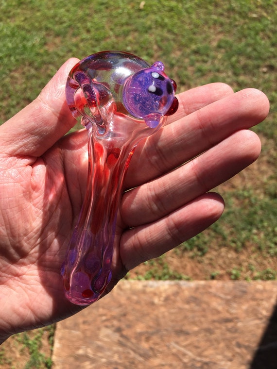 Art & Collectibles Glass Sculptures & Figurines Slim Long Amber Purple ...