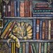 Bookshelf Original Acrylic Painting on Canvas, Books, Original Art ...