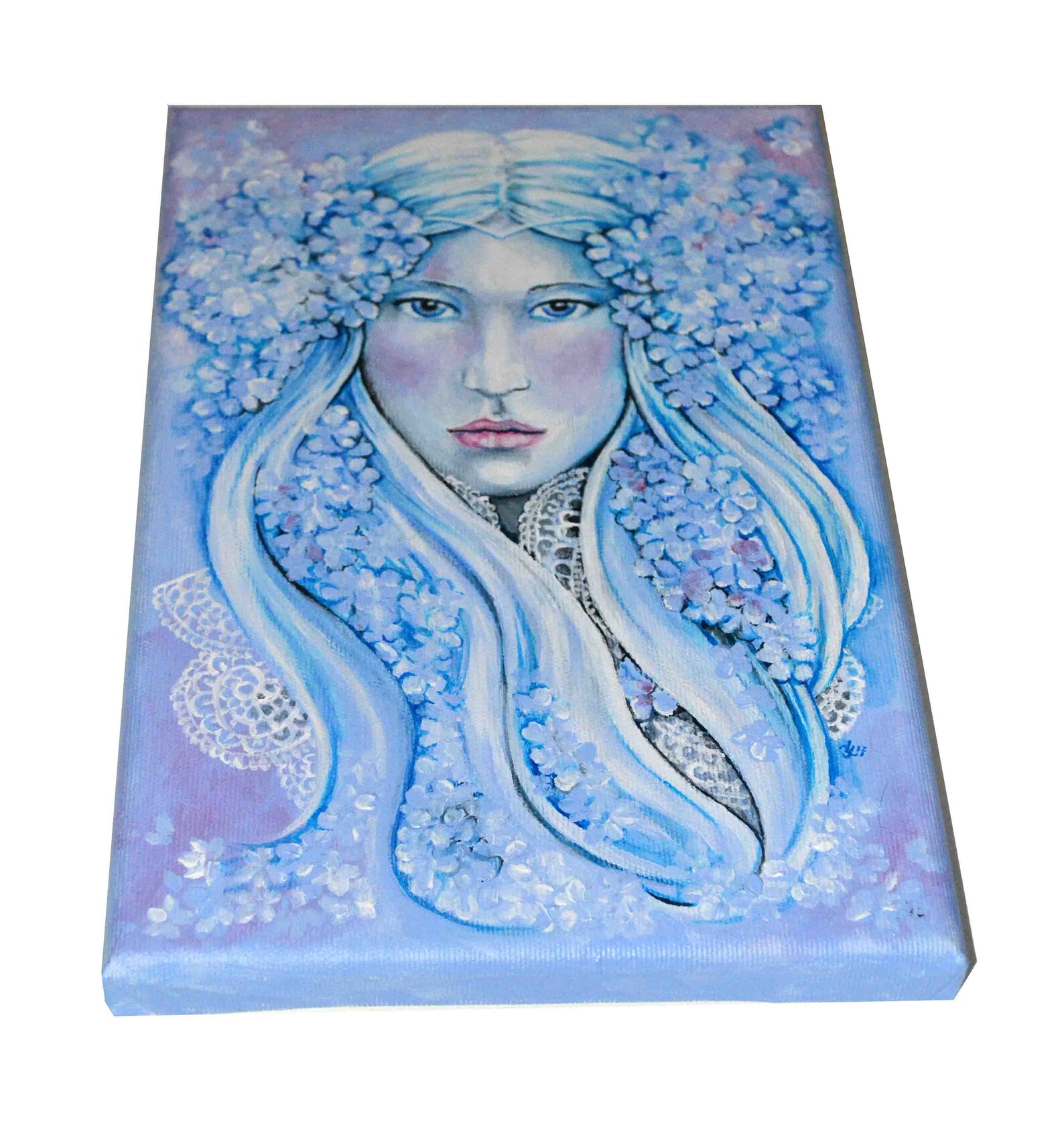 The Bride Original Acrylic Painting on Canvas Flower Fairy - Etsy