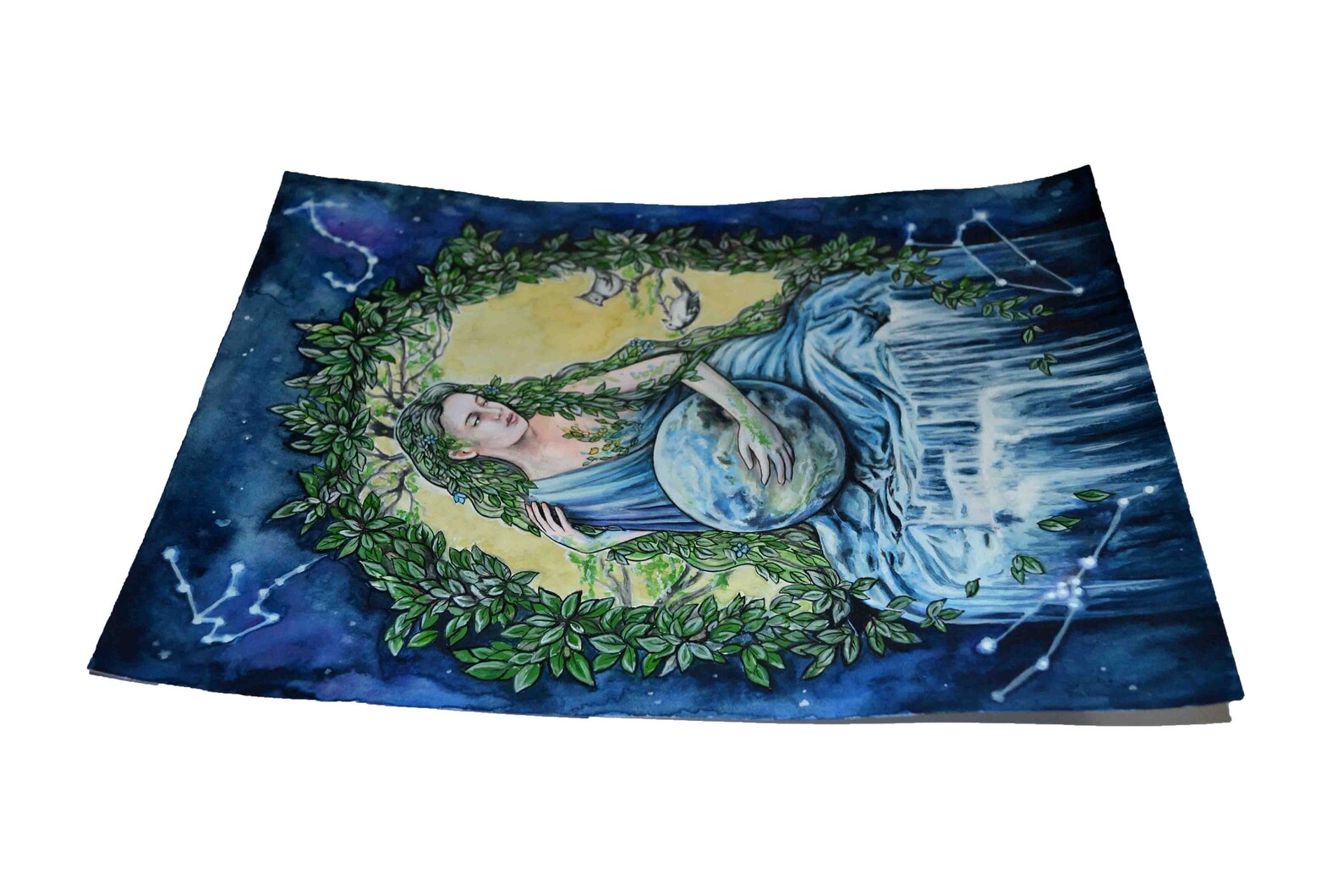 Gaia Original Illustration World Original Art Mythology - Etsy