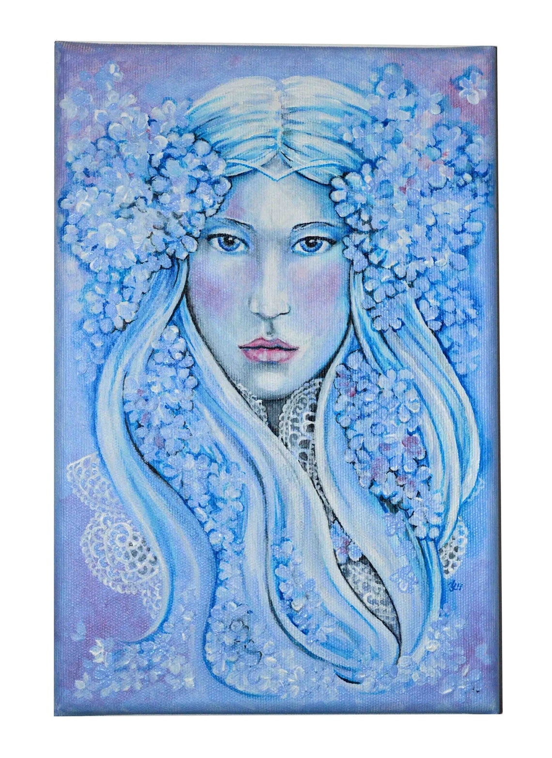 The Bride Original Acrylic Painting on Canvas Flower Fairy - Etsy