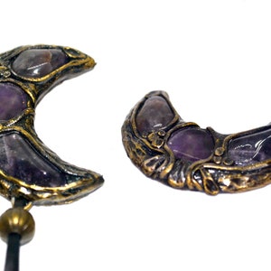 Amethyst Moon Handmade Pendant, Magic, Handmade Jewellery, Gemstone ...