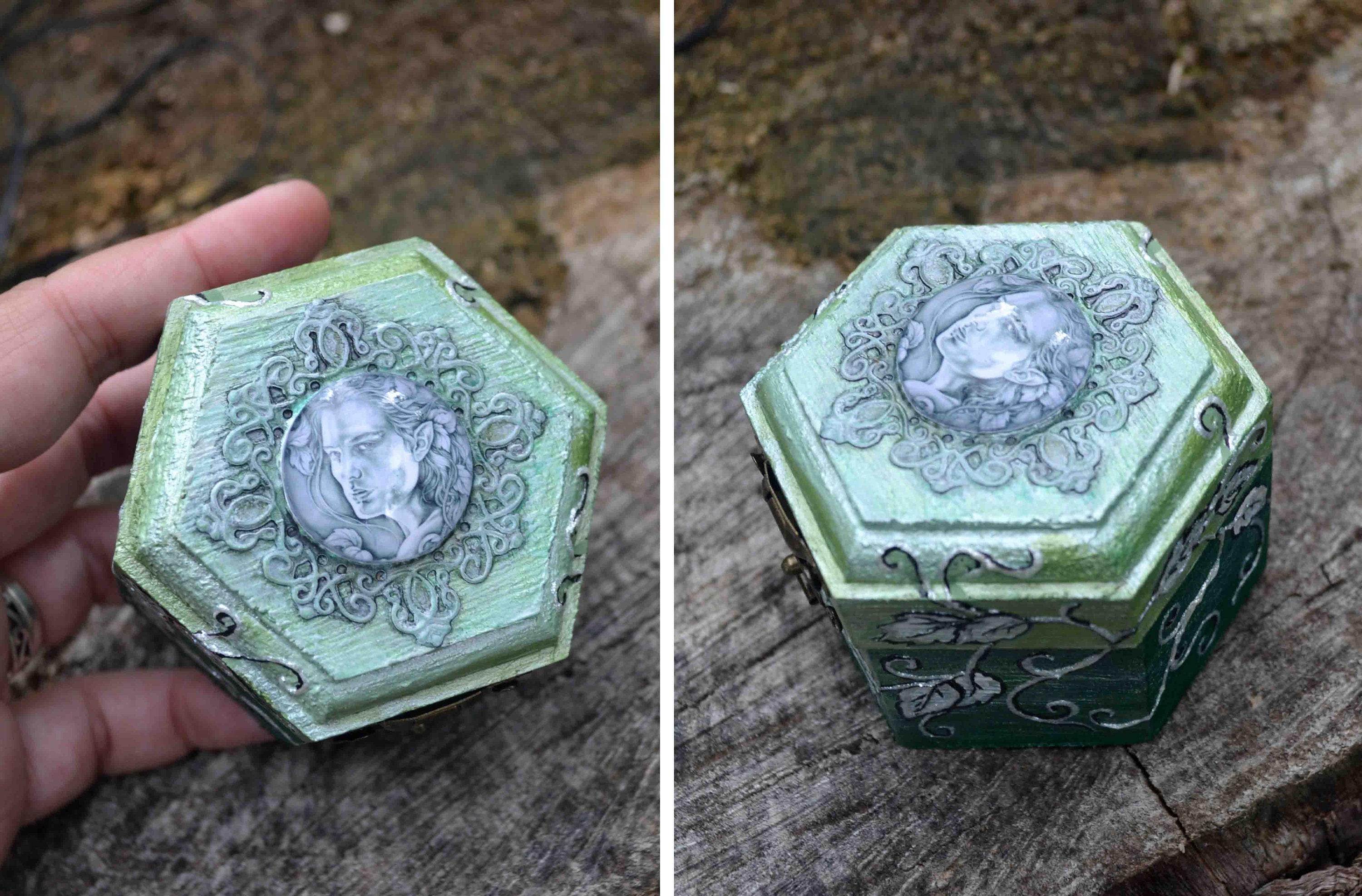 Elven jewellery box and pendant jewelry storage elf | Etsy