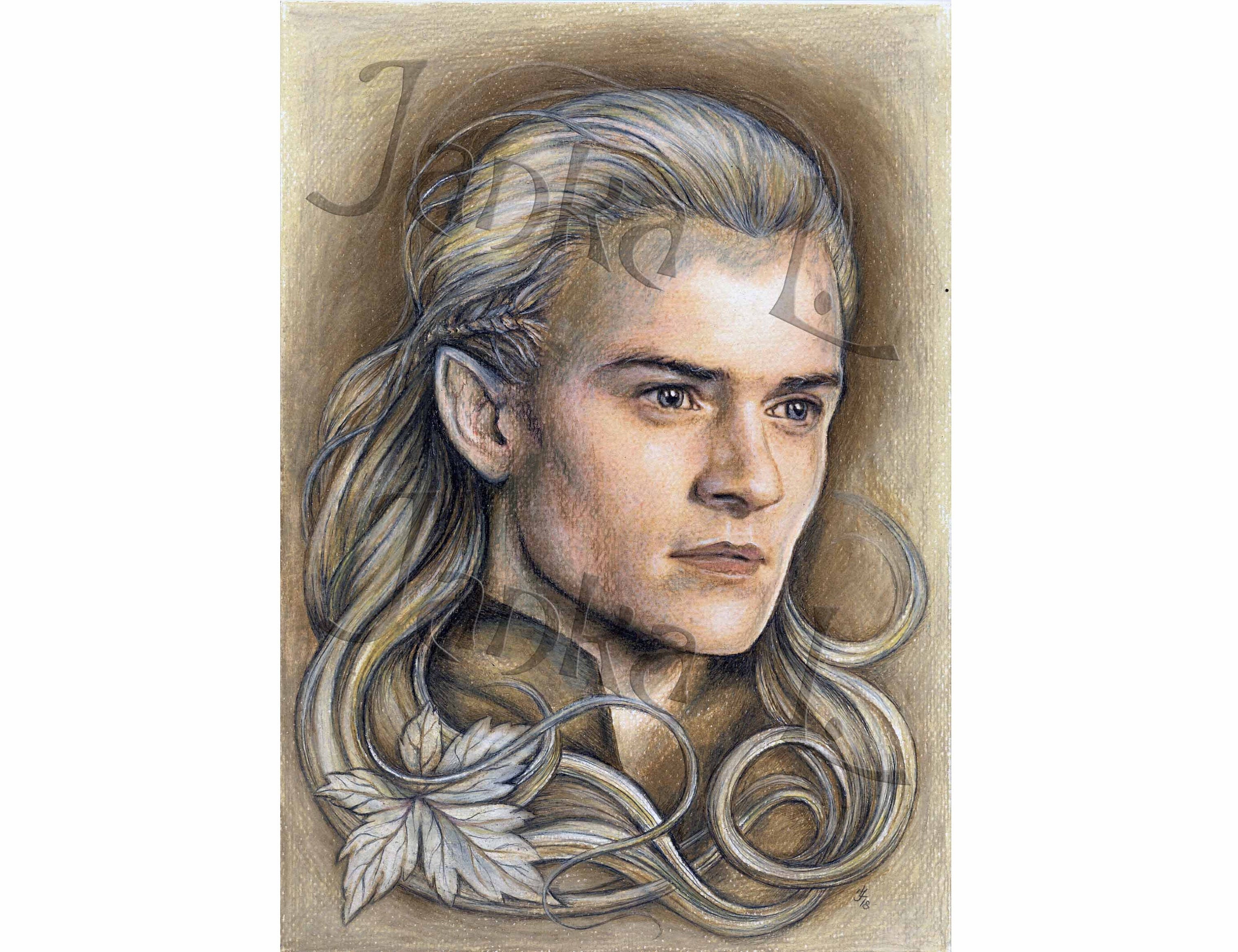 Elven king - Relief wall sculpture in frame, elven portrait, elf ...