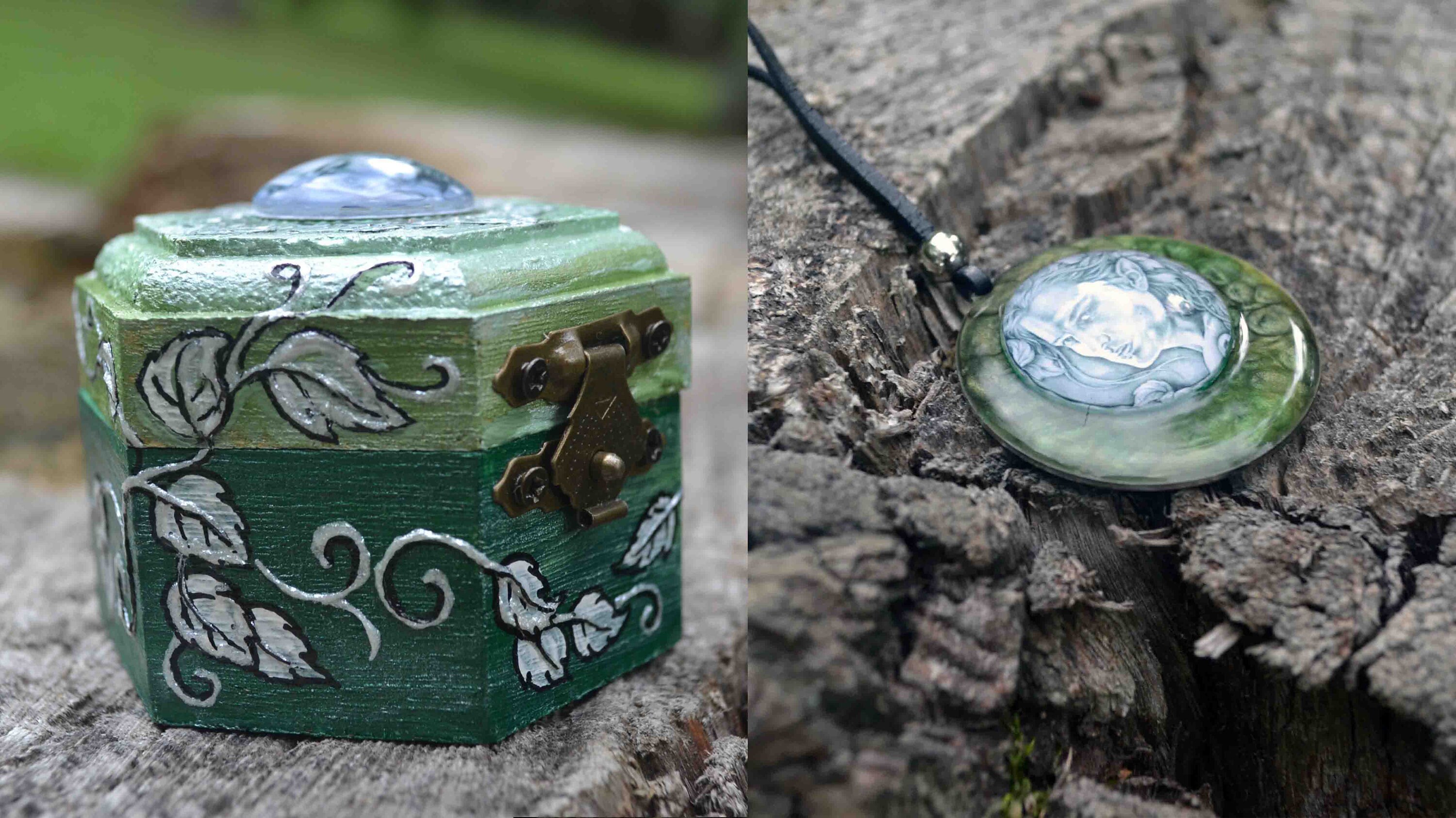 Elven jewellery box and pendant jewelry storage elf | Etsy