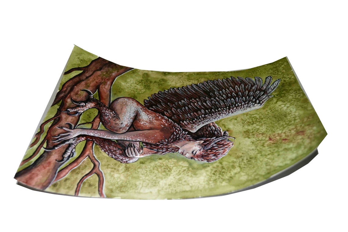 Harpy Original Illustration Original Art Mythology - Etsy