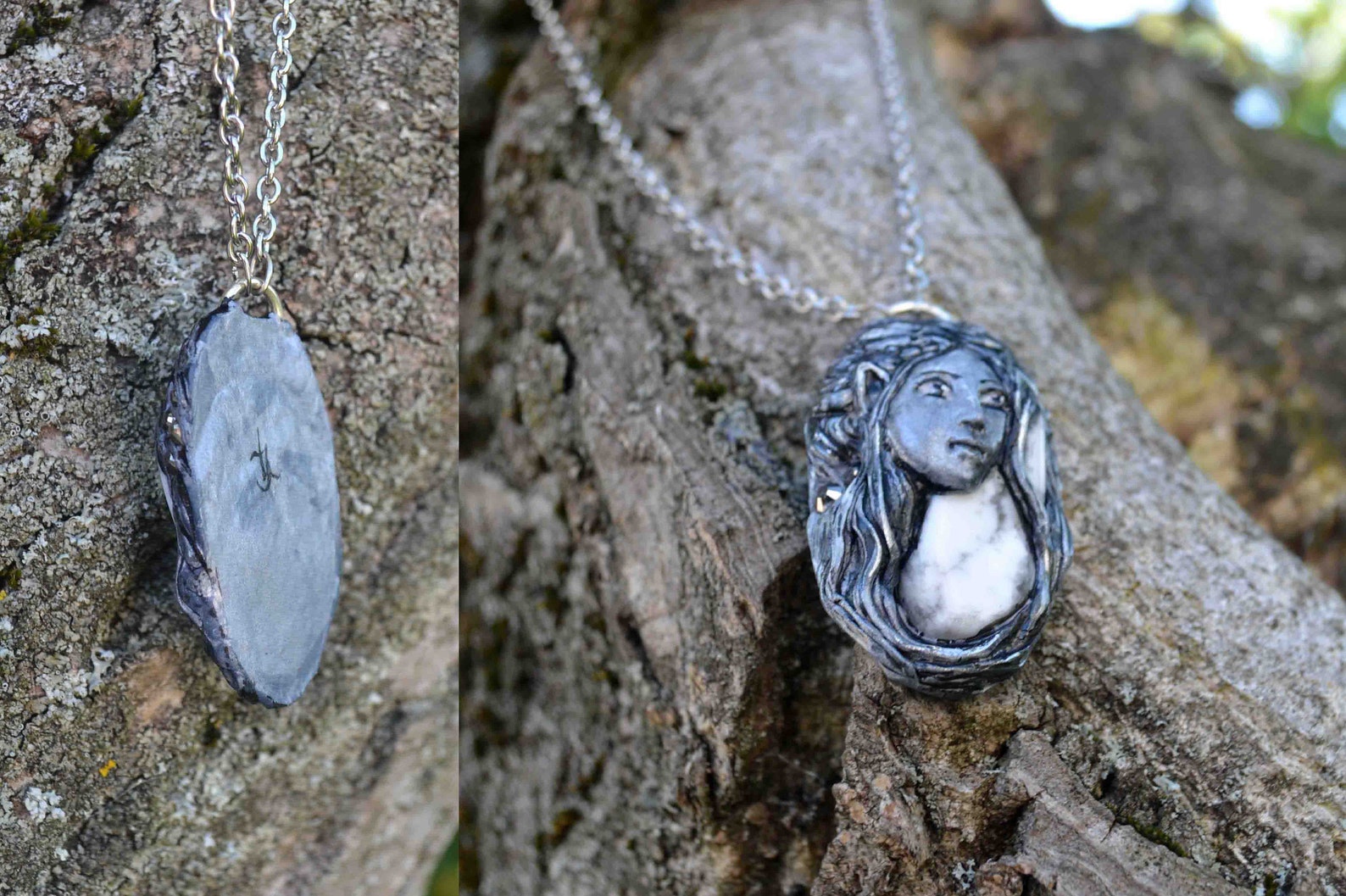 Handmade pendant elf elven fantasy jewellry magic pendant | Etsy