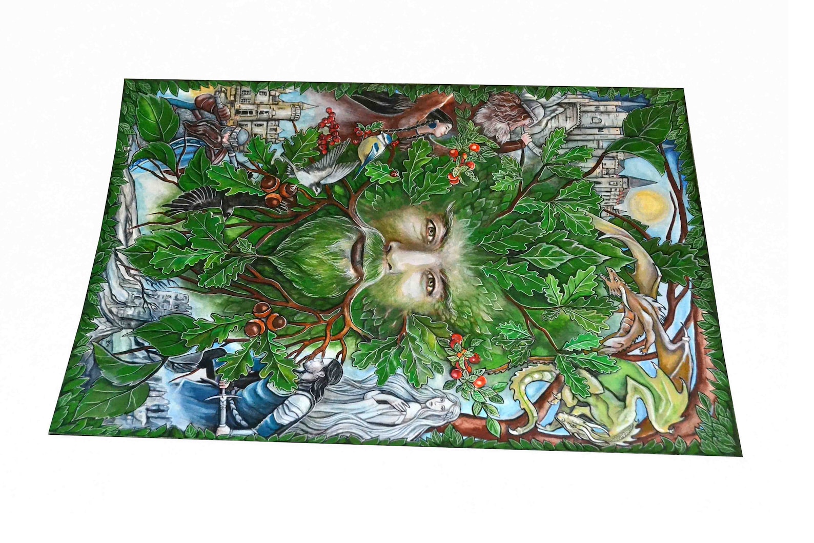 The Green Man Original Illustration Myths and Legends - Etsy