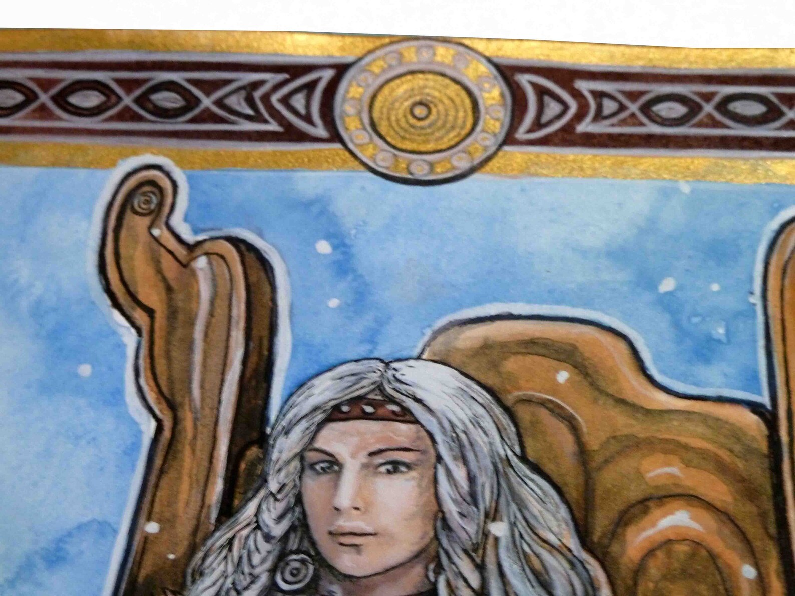 Original Illustration Freya Original Art Viking Signed | Etsy