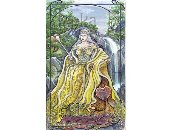 Empress Original Illustration Woman Portrait Fantasy Art | Etsy
