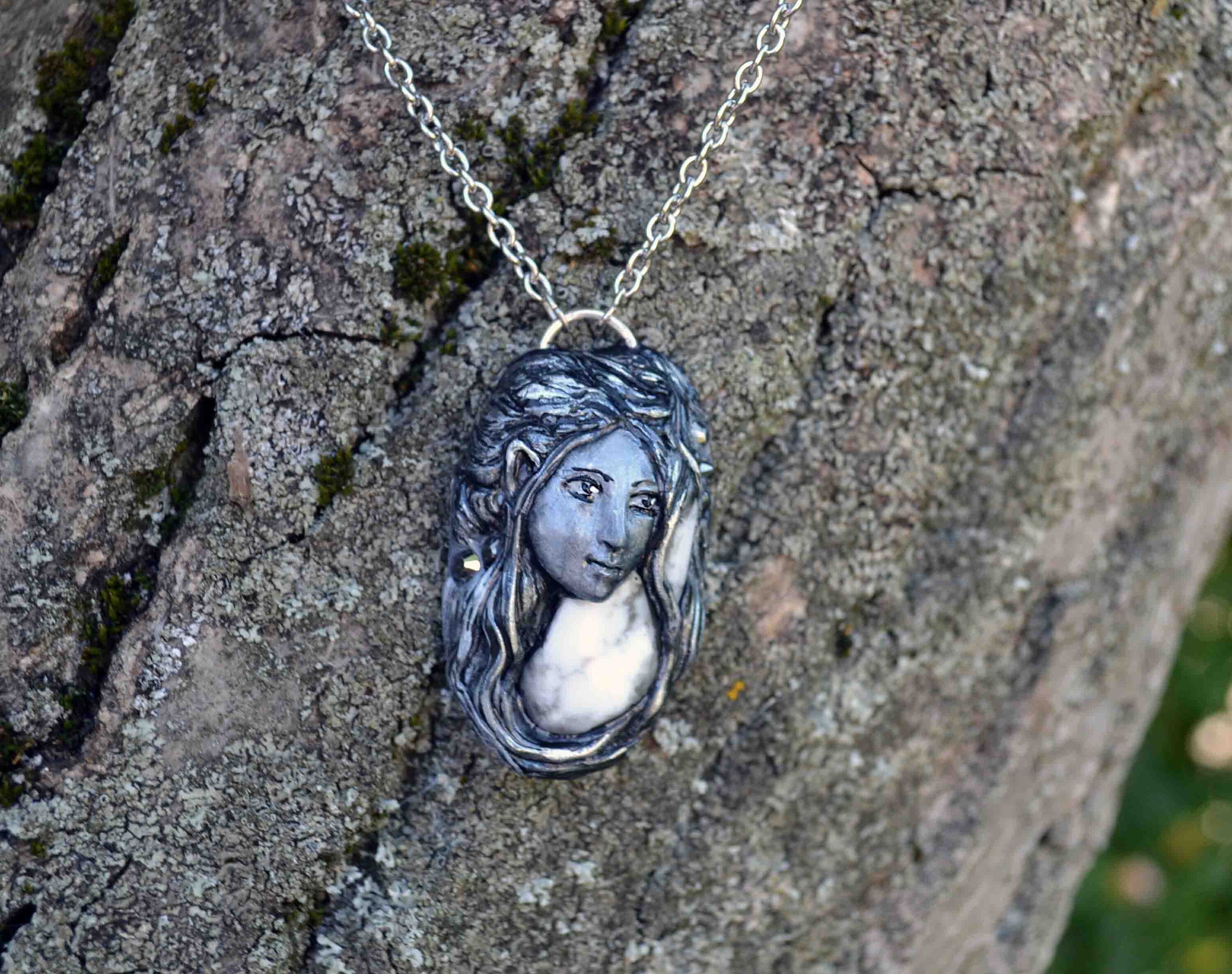 Handmade pendant elf elven fantasy jewellry magic pendant | Etsy