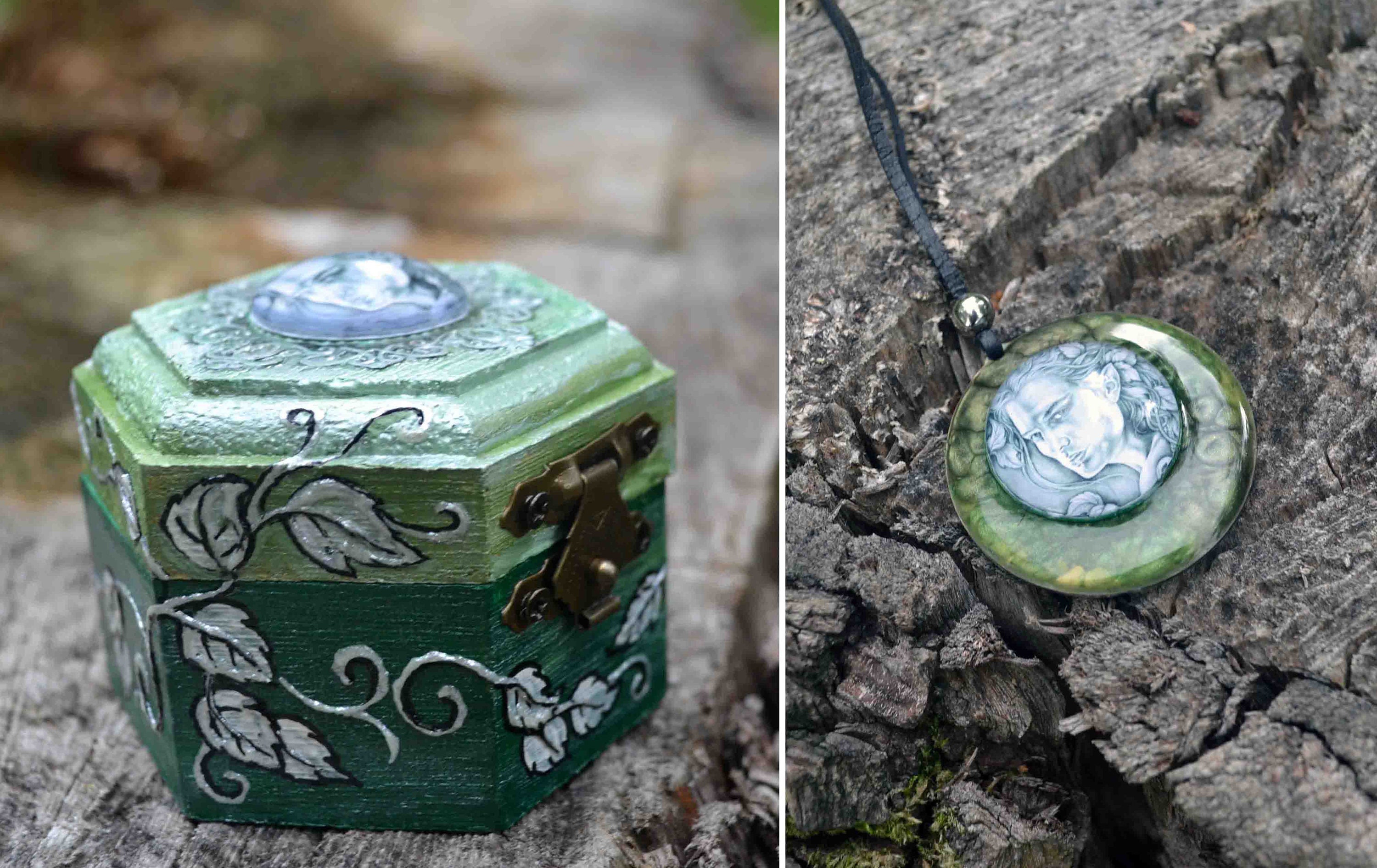 Elven jewellery box and pendant jewelry storage elf | Etsy