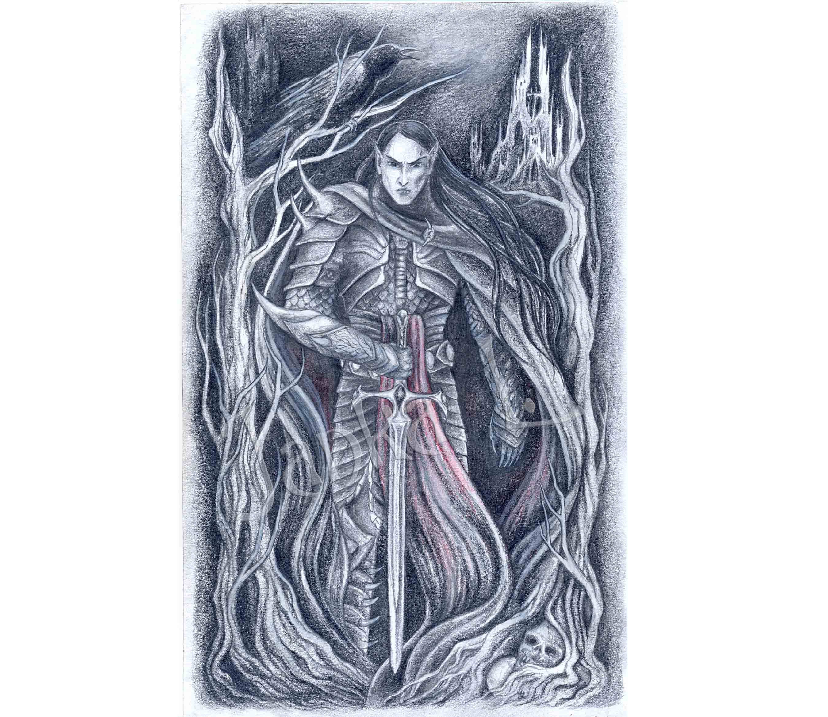 Pencil Sketches Of Elves
