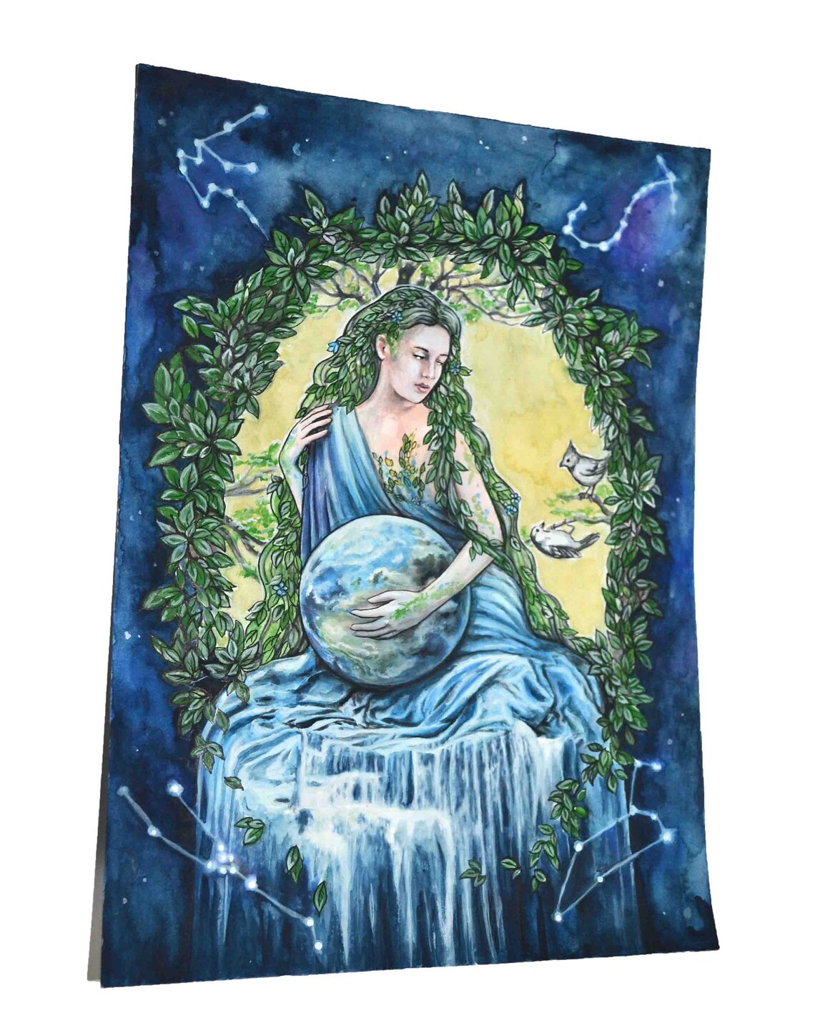Gaia Original Illustration World Original Art Mythology - Etsy