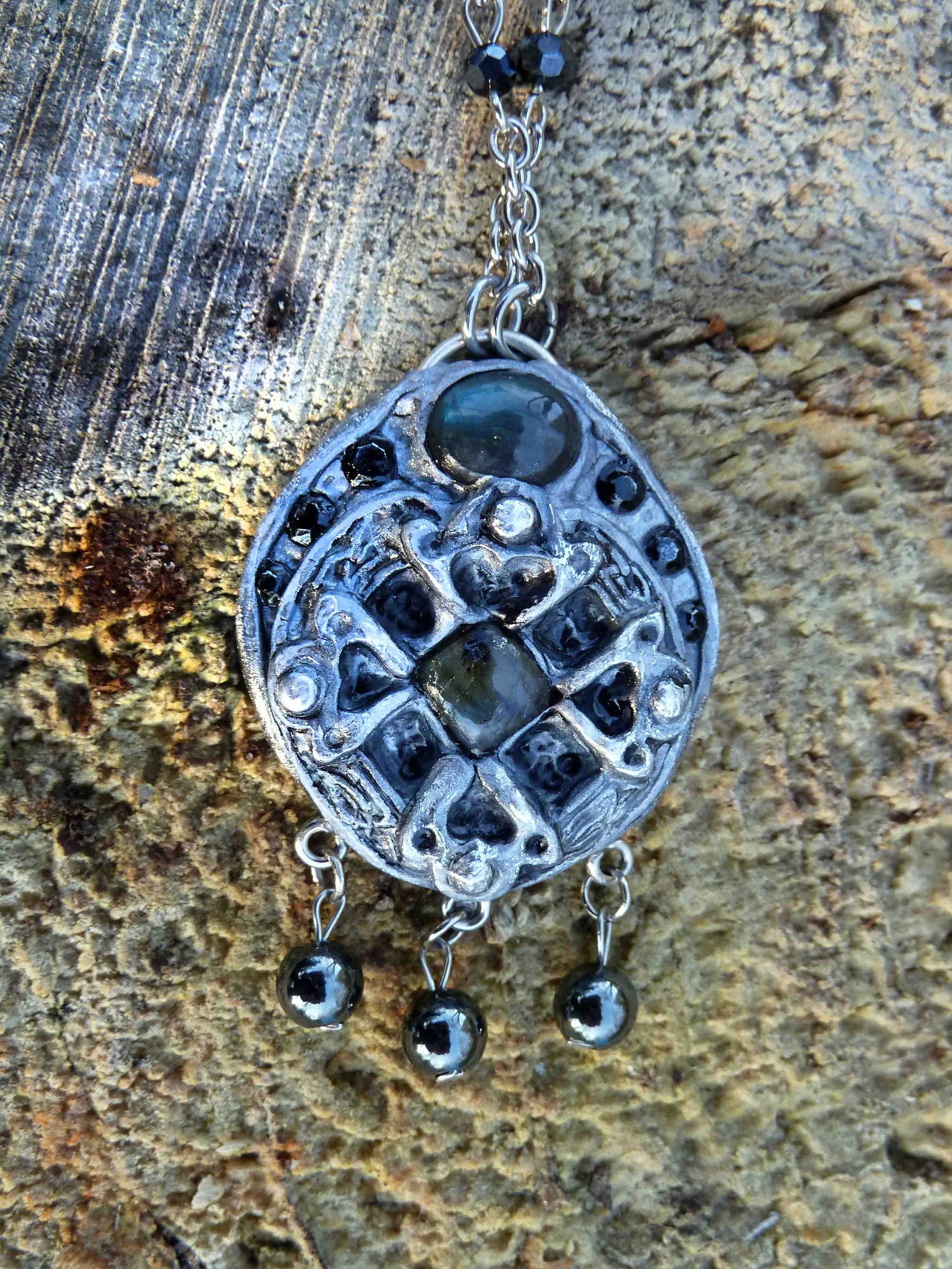 Handmade Celtic Pendant Handmade Jewelry Labradorite Stone - Etsy