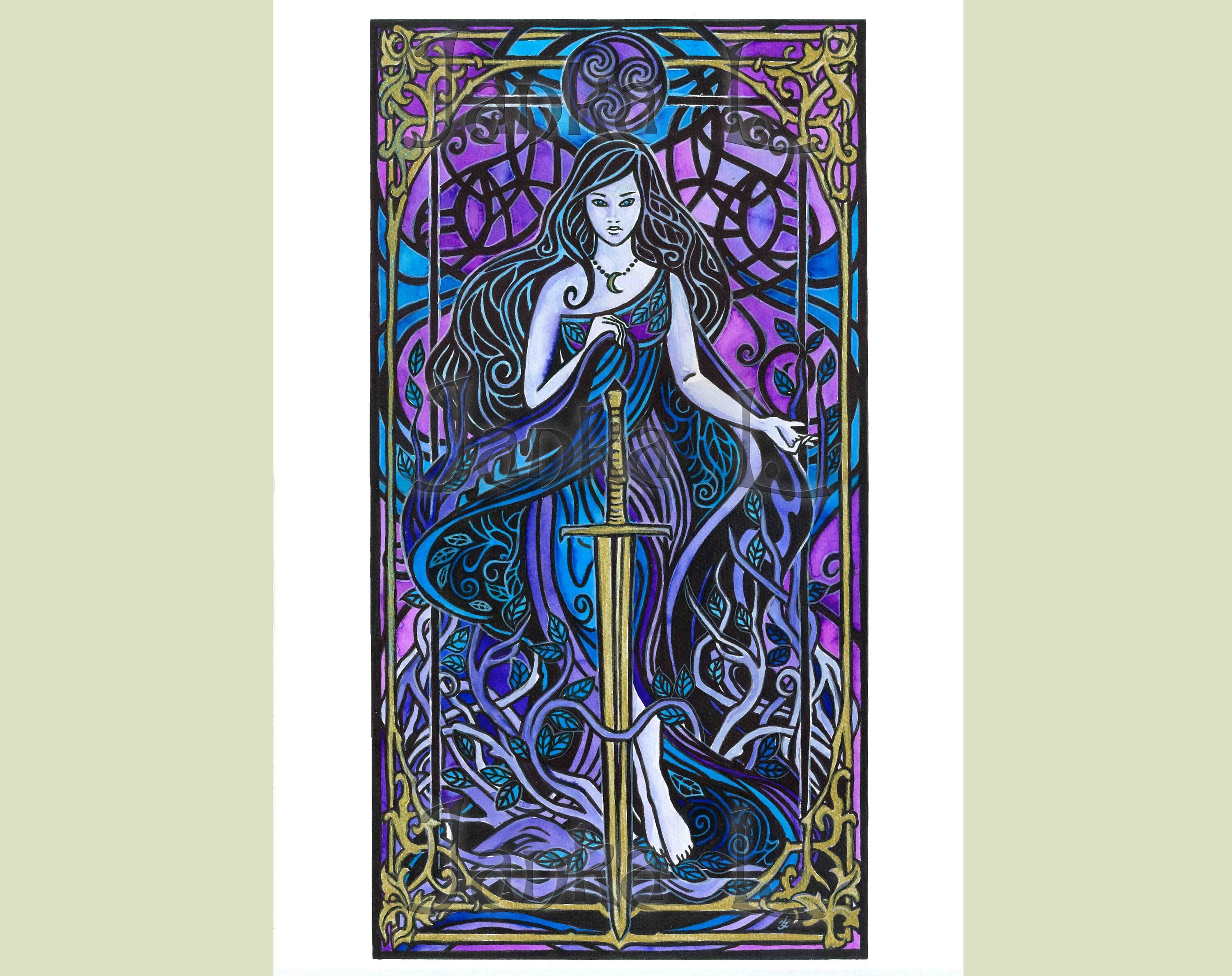 Original Illustration Myths Legends Signed Art Watercolor - Etsy UK