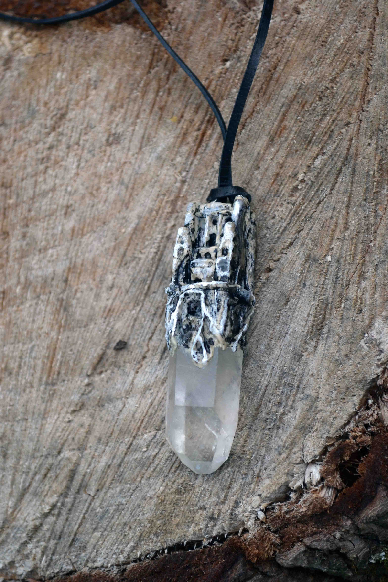 The Tower Handmade Pendant With Rock Crystal Magic Jewelry - Etsy