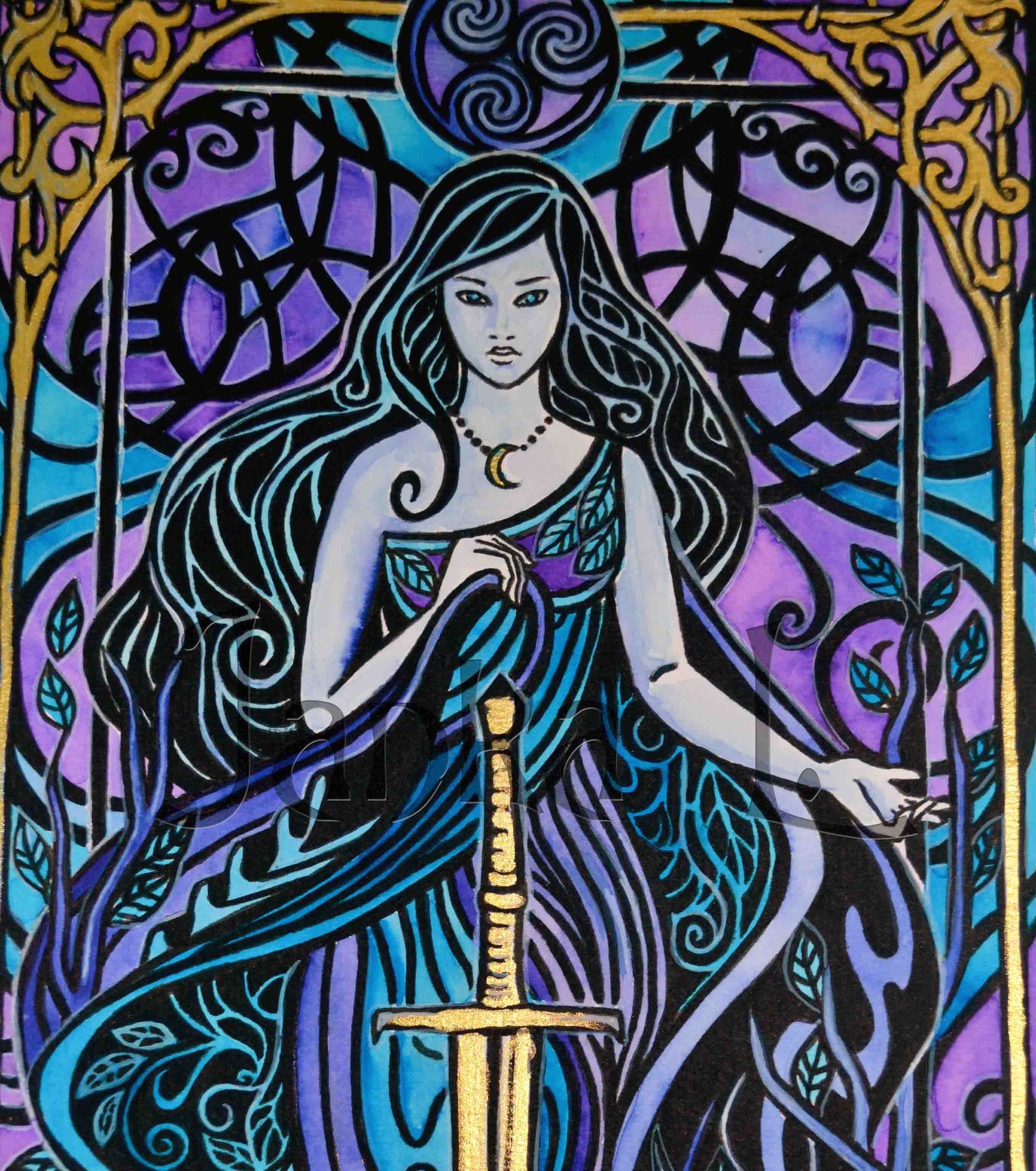 Original Illustration Myths Legends Signed Art Watercolor - Etsy UK