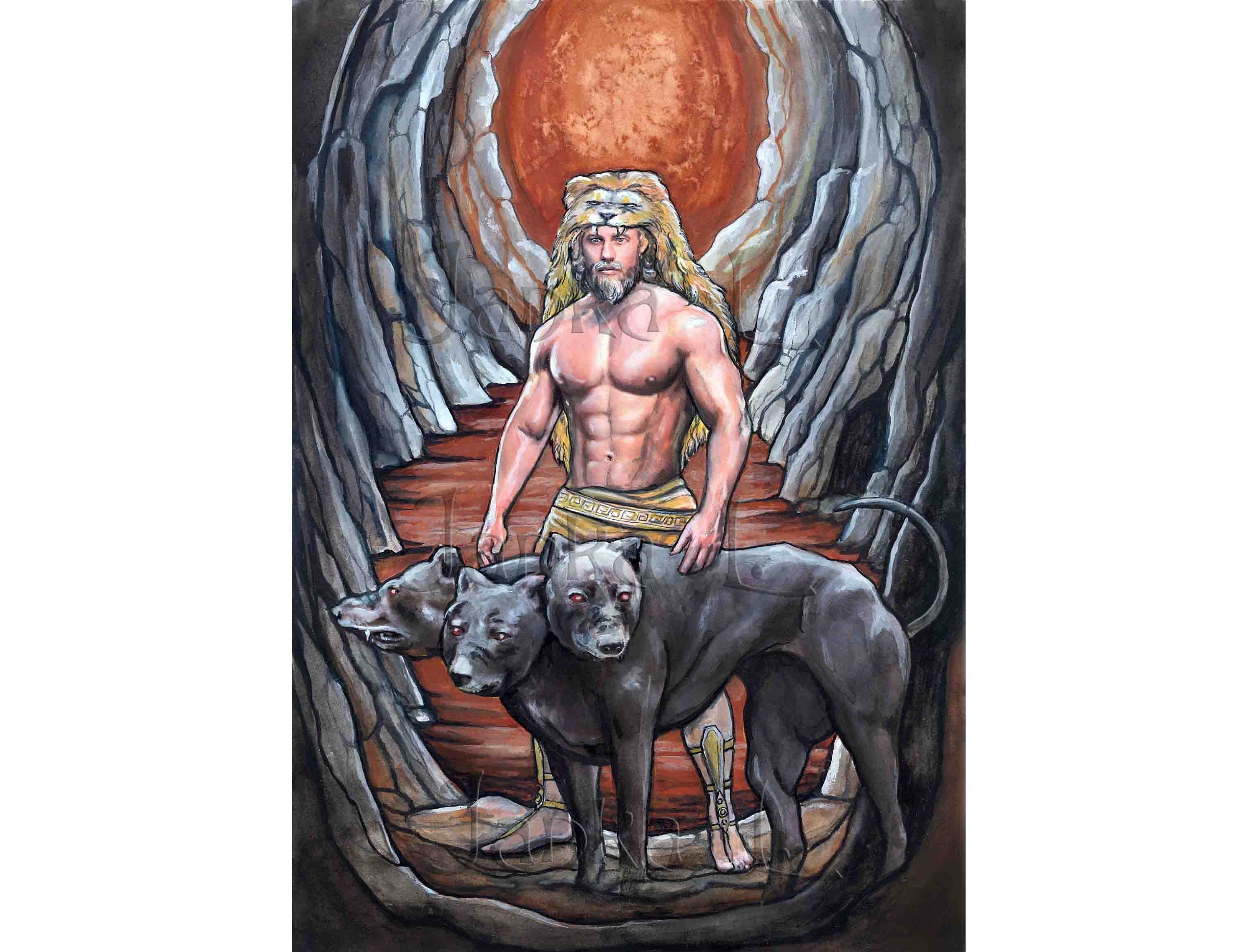 Greek Mythology Paintings Hercules