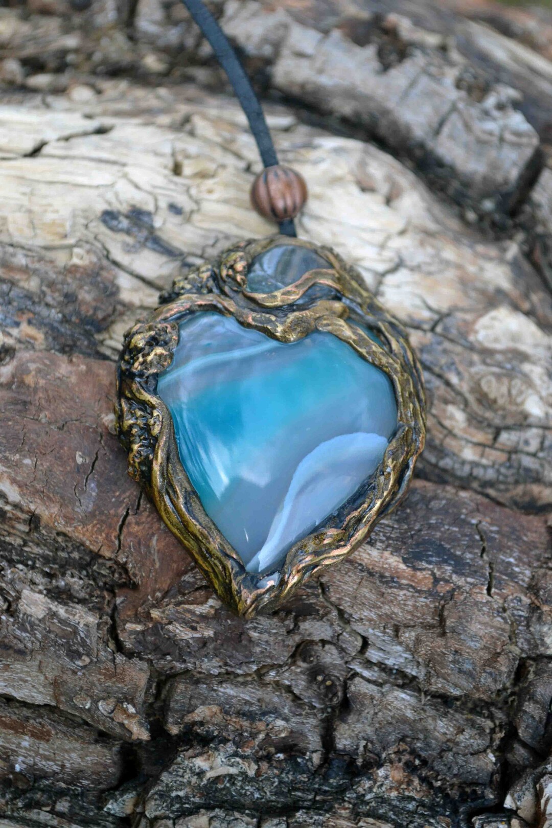 Handmade Pendant With Agate Stone, Handmade Jewellry, Nature Lover ...