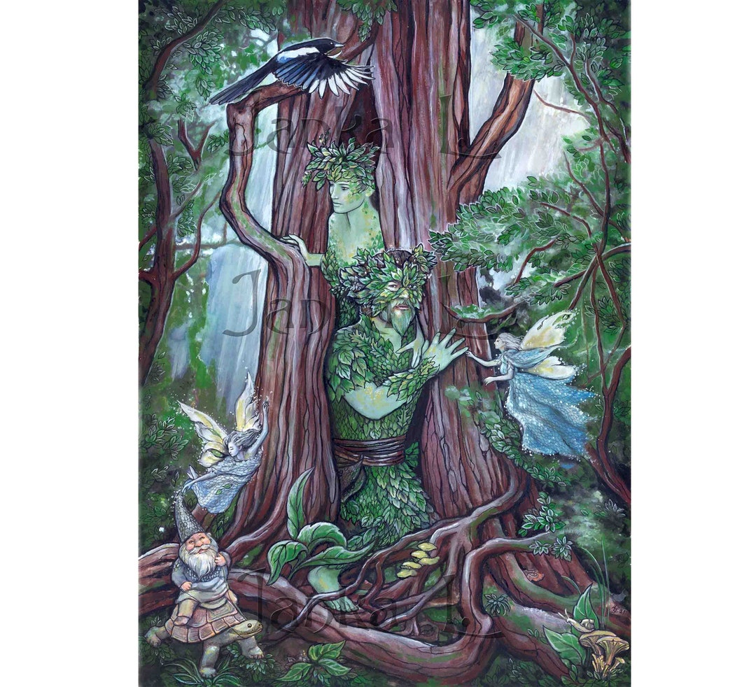 Primeval Forest Original Illustration, Myths, Legends, Signed Art ...