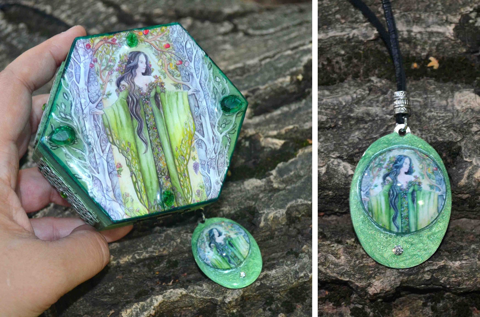 Elven Jewellery Box and Pendant Jewelry Storage Elf - Etsy