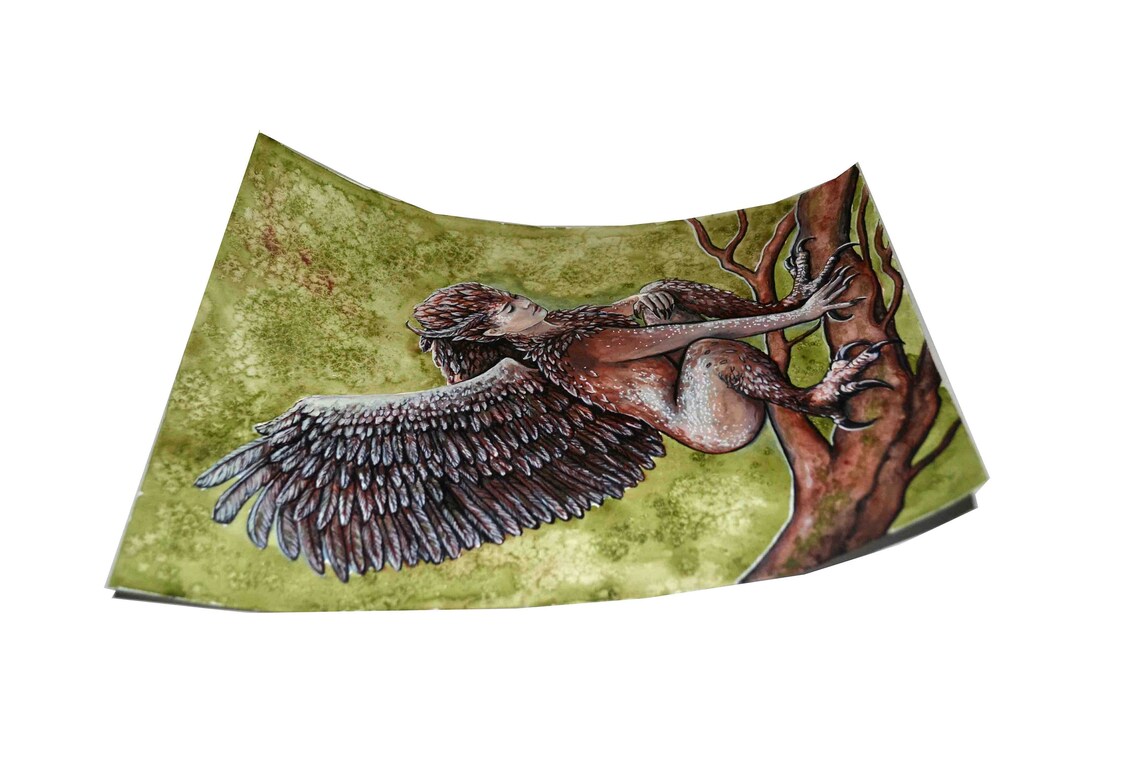 Harpy Original Illustration Original Art Mythology - Etsy