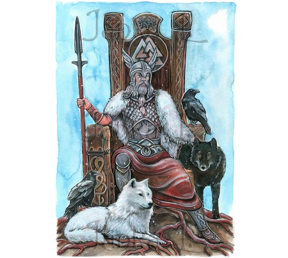 Odins Wolves And Ravens