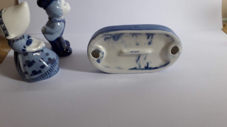 Vintage Dutch Kissing Couple Cruet Set Blue & White Delft, Holland - Etsy