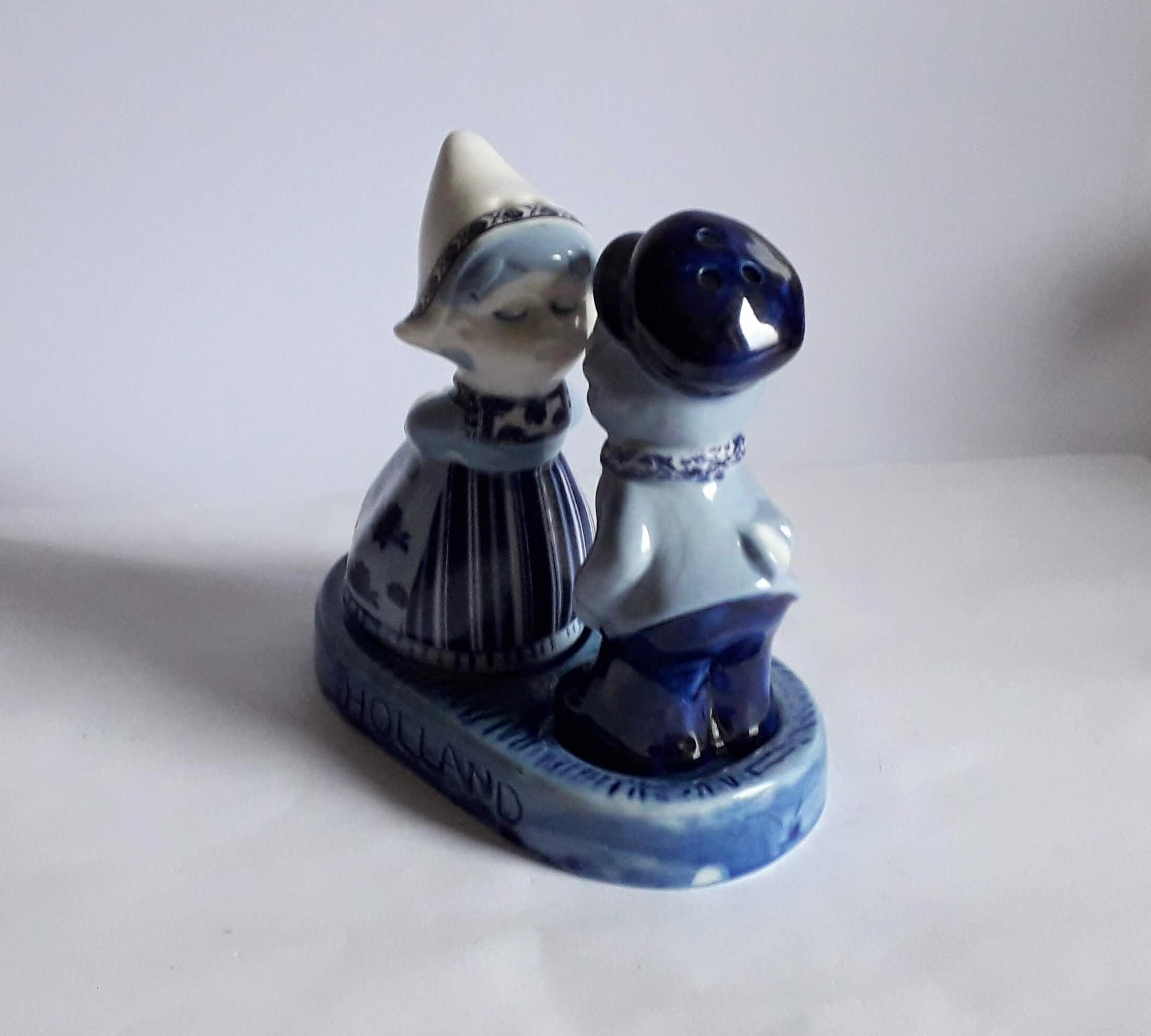 Vintage Dutch Kissing Couple Cruet Set Blue & White Delft, Holland - Etsy