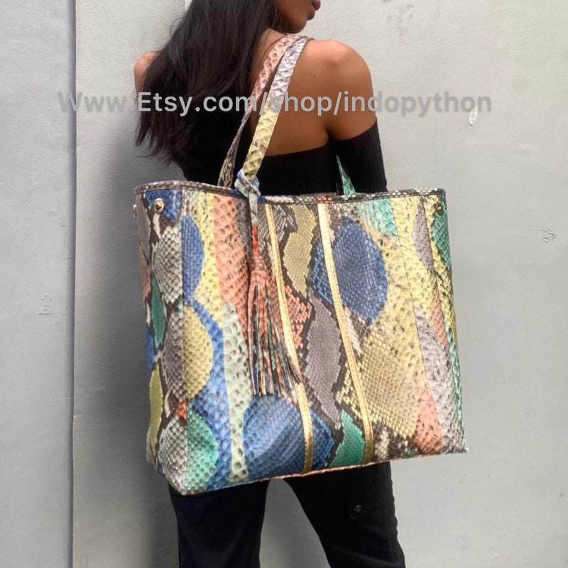 Multicolor Snakeskin Purse - Etsy
