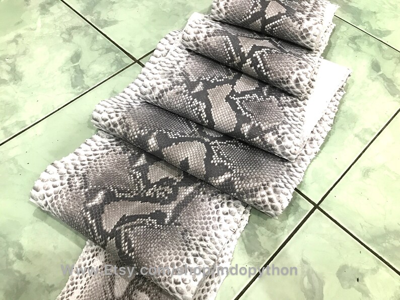 Genuine Python Leather Natural Python Leather Hide Snake - Etsy