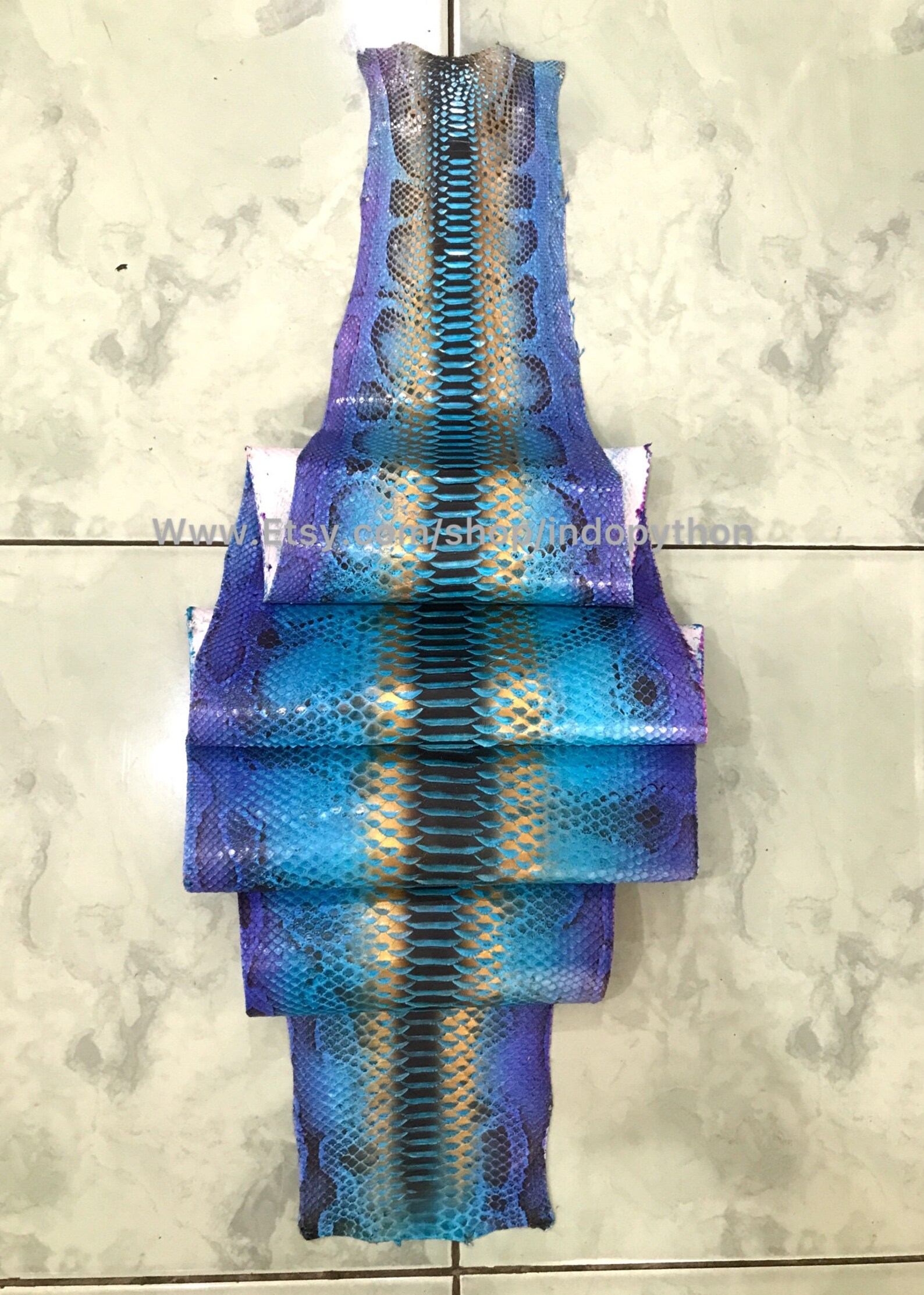 Genuine Python Leather Natural Python Leather Hide Snake - Etsy