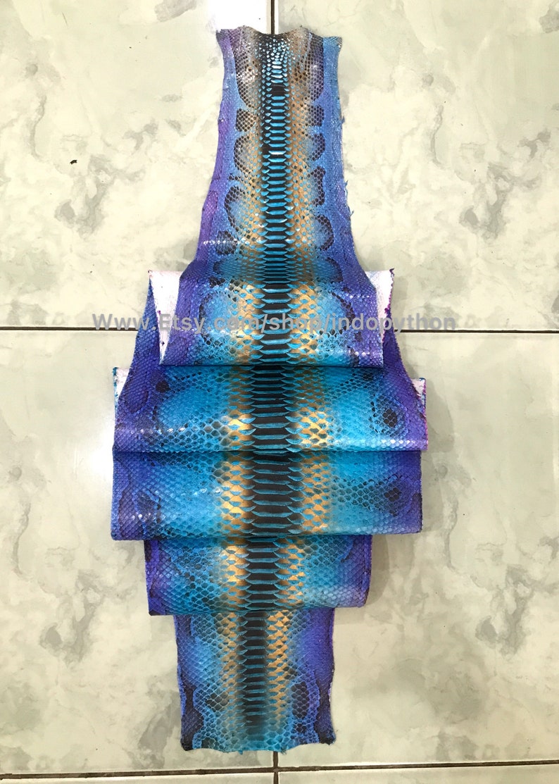 Genuine Python Leather Natural Python Leather Hide Snake - Etsy