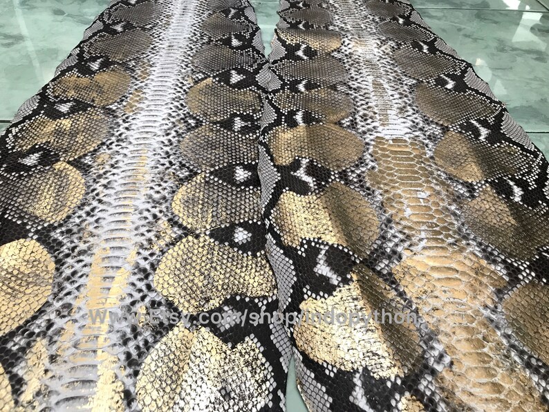 Genuine Python Leather Natural Python Leather Hide Snake - Etsy